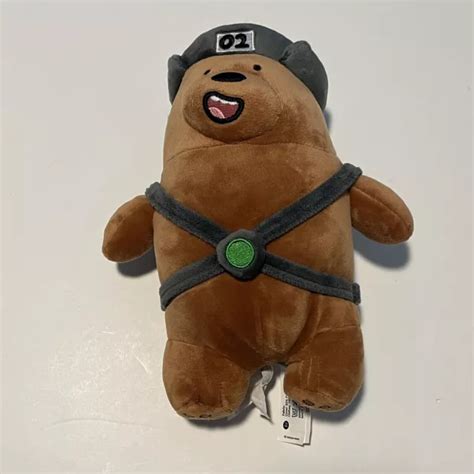 We Bare Bears Cartoon Network Grizz Grizzly Bear Plush Stuffed Animal