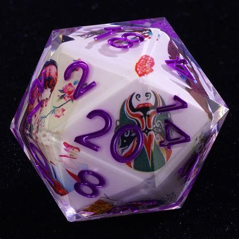 7 Piece Resin Polyhedral Dnd Dice Set Beauty Women Elegant Rpg Dice