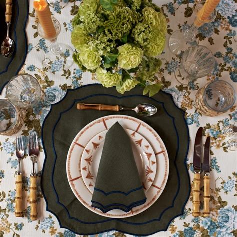 Blue Bouquet Tablecloth The Well Appointed House