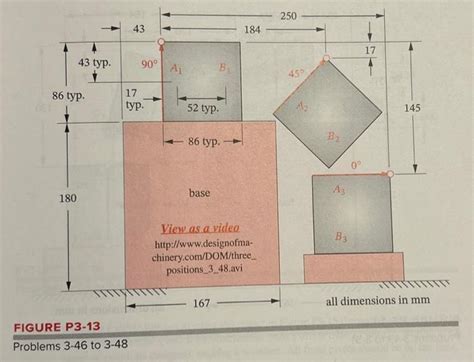 Solved Design A Fourbar Linkage To Move The Object In Figure