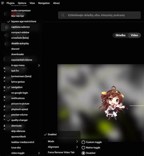 Bug Disable Video Toggle Doesnt Work · Issue 1377 · Th Chyoutube Music · Github