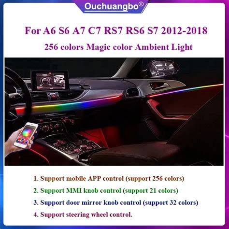 Ouchuangbo Ambient Light For A C S A RS RS S L RHD Ambiente Beleuchtung