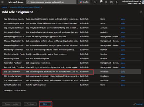 configuring azure entra id authentication in azure sql database mainri