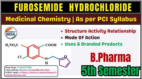 Furosemide Structure