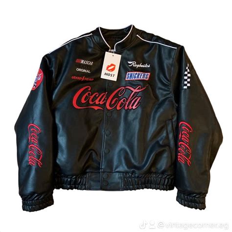 Coca Cola Leather Jacket Sick Clothes Cool Outfits Vintage Jacket