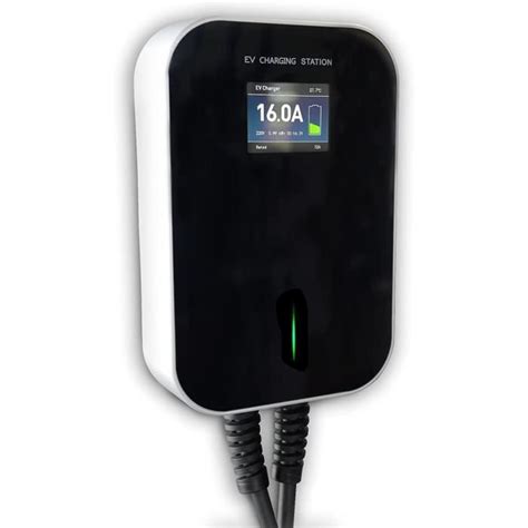 Chargeur Borne Recharge Véhicule Electrique Cable m a a kw Alimentation vac