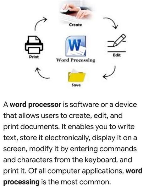 What Is A Word Processor Explain Its Features Printable Worksheets Free