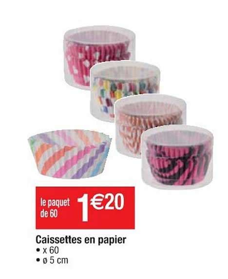 Offre Caissettes En Papier Chez Cora