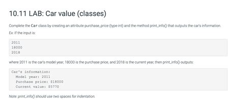 Solved Complete The Car Class By Creating An Attribute Chegg