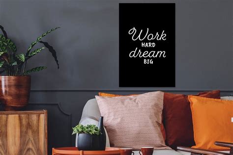 Muchowow Poster Zitate Sprichwörter Träume Arbeite Hart Und