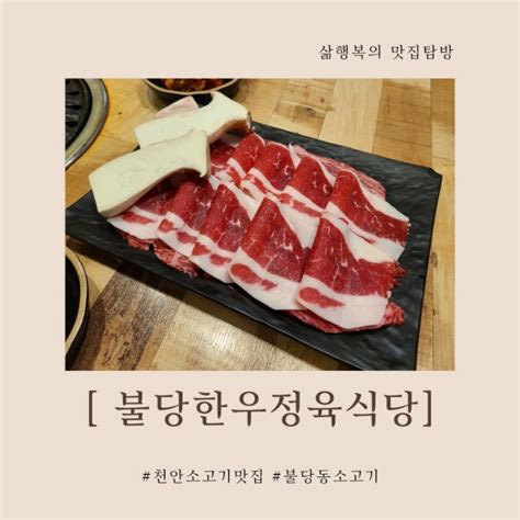 천안한우맛집 불당한우정육식당 한우등심모듬 찐후기 네이버 블로그