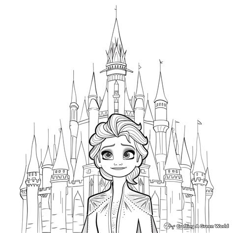 Ice Castle Coloring Page