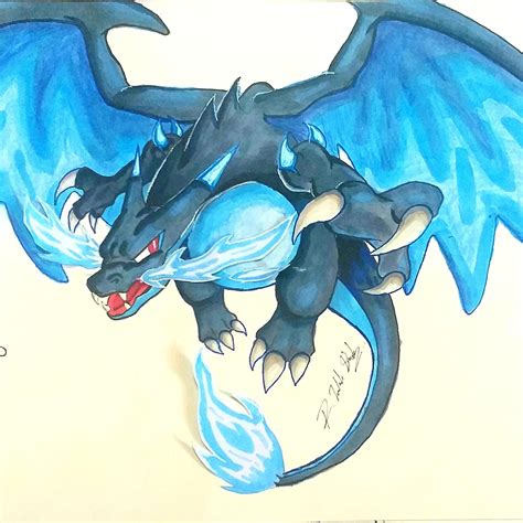 Mega Charizard X Fan Art