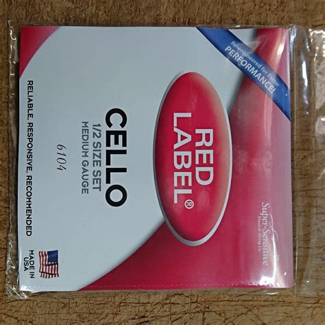 Red Label Cello Strings