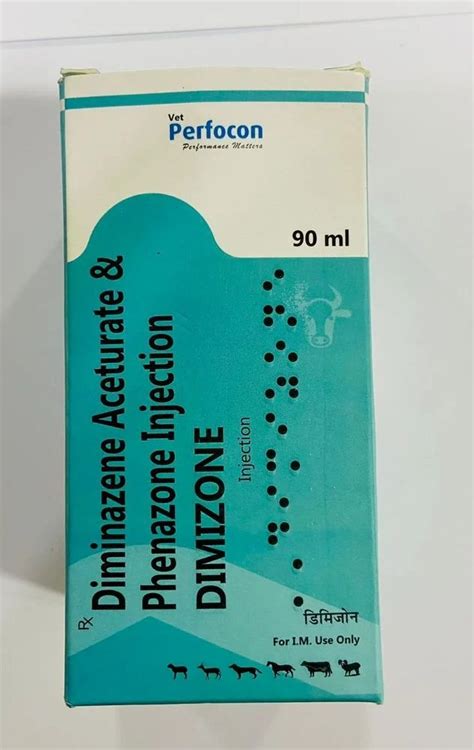 90 ml Diminazene Aceturate And Phenazone Injection Dimizone, Safecon ...
