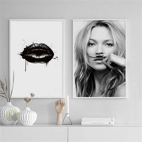 Love Beauty Wall Art Pictures For Girl Room Salon Wall Decor Stripe
