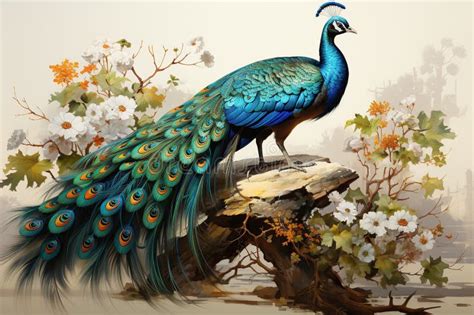 Peacock 3d Image Stock Illustrations 1538 Peacock 3d Image Stock