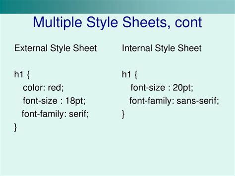 Ppt Cascading Style Sheets Powerpoint Presentation Free Download Id
