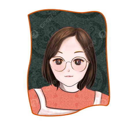 Cartoon Girl Hand Drawn Original 01 Element Hand Draw Cartoon Girl