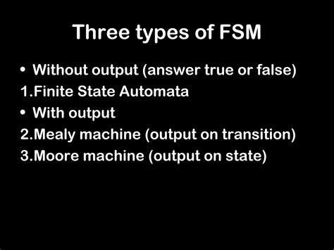 Mealy And Moore Machines Ppt