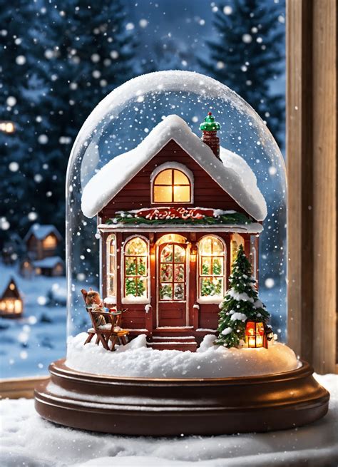 Download Ai Generated Snow Globe Royalty Free Stock Illustration
