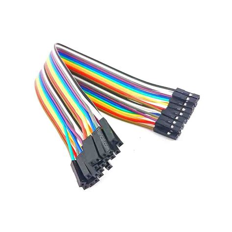 Female To Female Jumper Jumperdupont Wires 20pcs 20cm For Breadboard