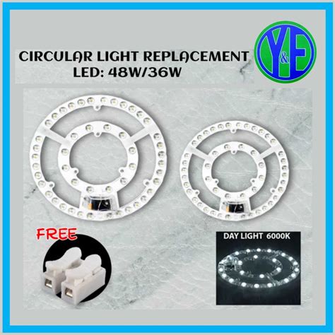 W W ROUND LED MAGNET MODULE LIGHT CIRCULAR TUBE REPLACEMENT MAGNETIC CEILING LIGHT Shopee