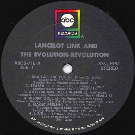 Lancelot Link And The Evolution Revolution Return To The