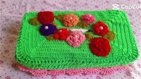 কুশিকাটার টিসু বক্স। Kusikatar Tissue Box Crochet Tissue Box