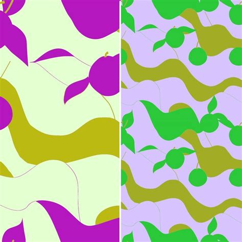 Premium Psd A Set Of Four Different Colored Patterns With Different