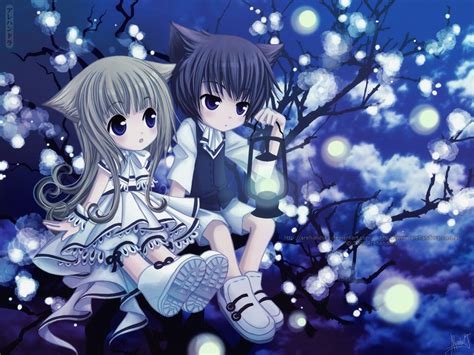 Futari De By Arehandora On Deviantart Blue Anime Anime Anime Chibi