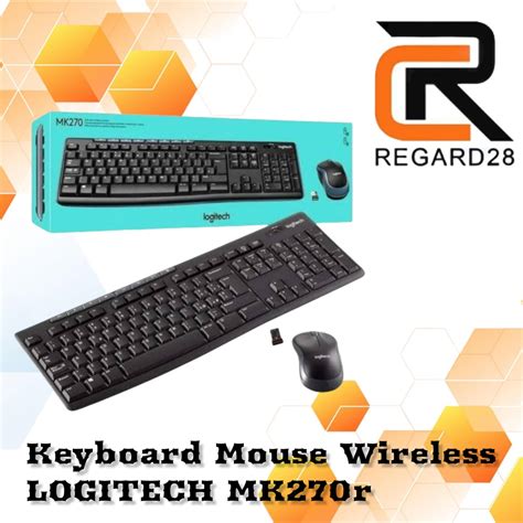 Logitech Mk270r Wireless Keyboard Mouse Shopee Malaysia