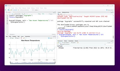 r language how to use dygraphs package — hive