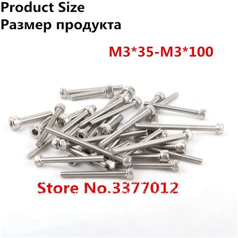 304 Stainless Steel Hexagon Socket Head Cap Screw M335 M3100 Knurled