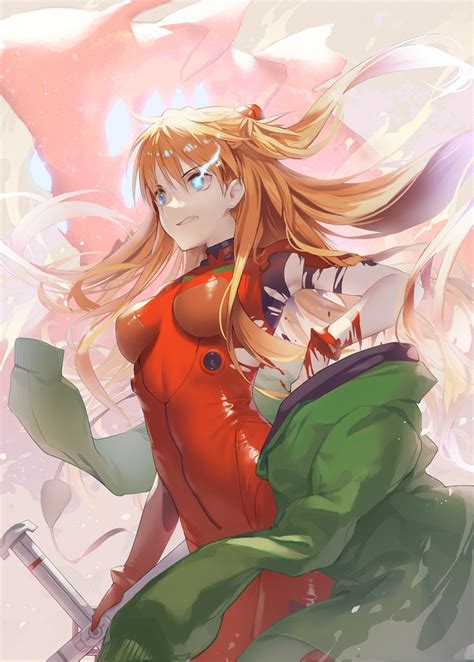 Souryuu Asuka Langley And Eva 02 Neon Genesis Evangelion And 2 More