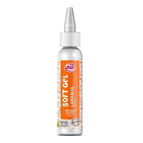 Corante Soft Gel Laranja 25g Mix