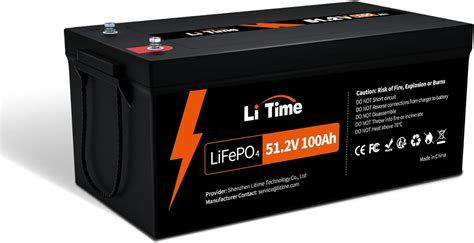 Amazon Litime 51 2V 100Ah LiFePO4 Lithium Battery Group 8D Built