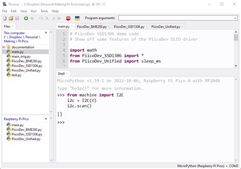 Error Trying To Run Atmospheric Monitor On Piicodev Raspberry Pi