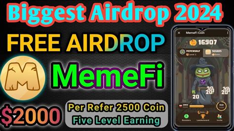 MemeFi Biggest Airdrop 2024MemeFi Coin Airdrop Memefi Mining Meme