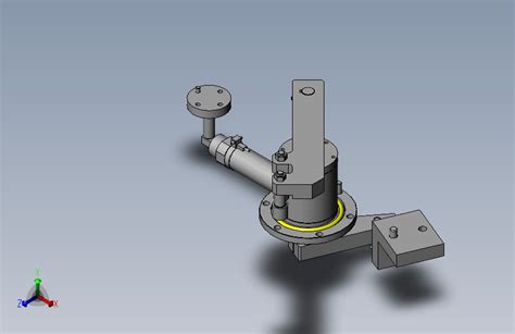 No000155 工件定位solidworks 2010模型图纸下载 懒石网