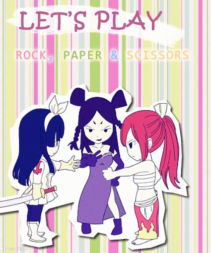Lets Play Rock Paper Scissors Anime Amino
