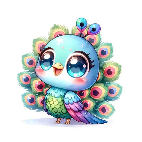 Cute Peacock 10 High Quality S Colorful Peacock Clipart Bundle Wall