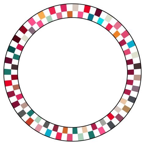 380 Black And White Checkered Border Background Stock Illustrations