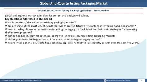 Anti Counterfeiting Packaging Market Ppt