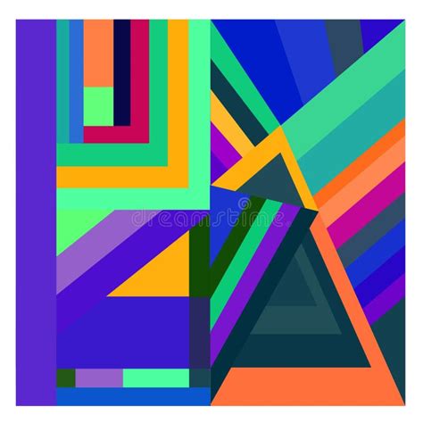 Vector Colorful Geometric And Curve Background Pattern For Feed Stock