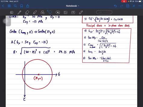 Solved Solve Prob Using Mohr S Circle