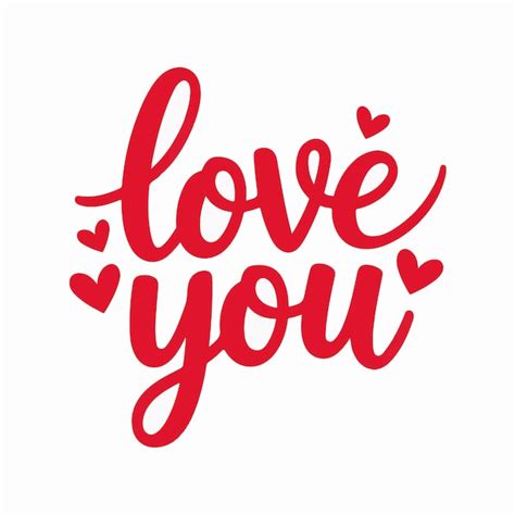 A Red Letter I Love You With A Red Heart And The Words Love You