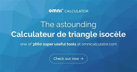 Calculateur de triangle isocèle
