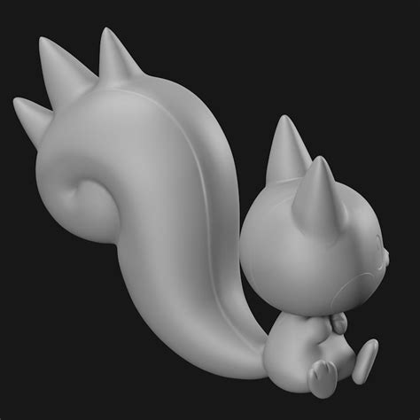 Pachirisu 3d Printing Model Stl Pokémon