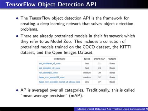 Moving Object Detection And Tracking Using Cnn Ppt